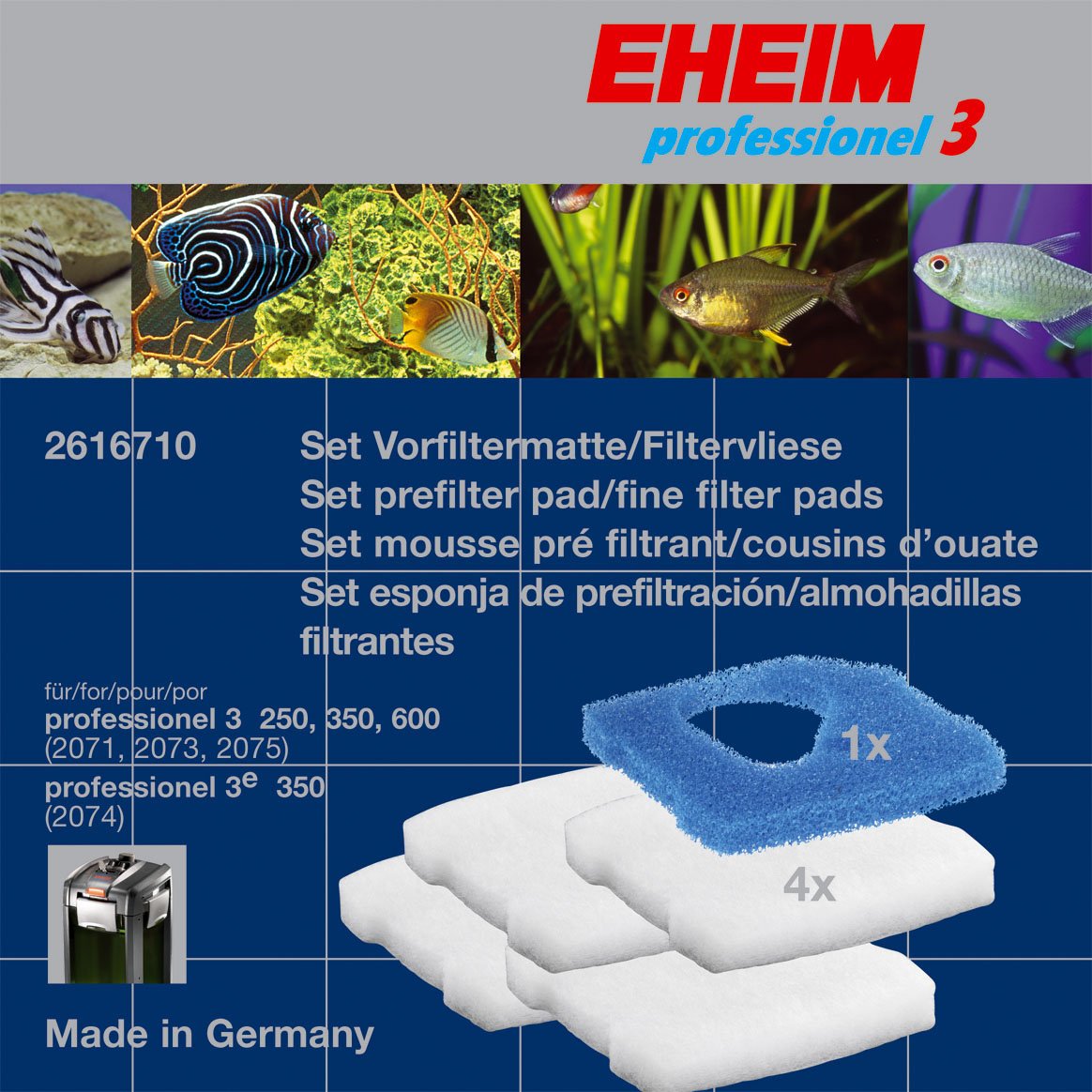 Eheim Professional 3 Filter Set (250/250T/350/350T/e350/600 ...