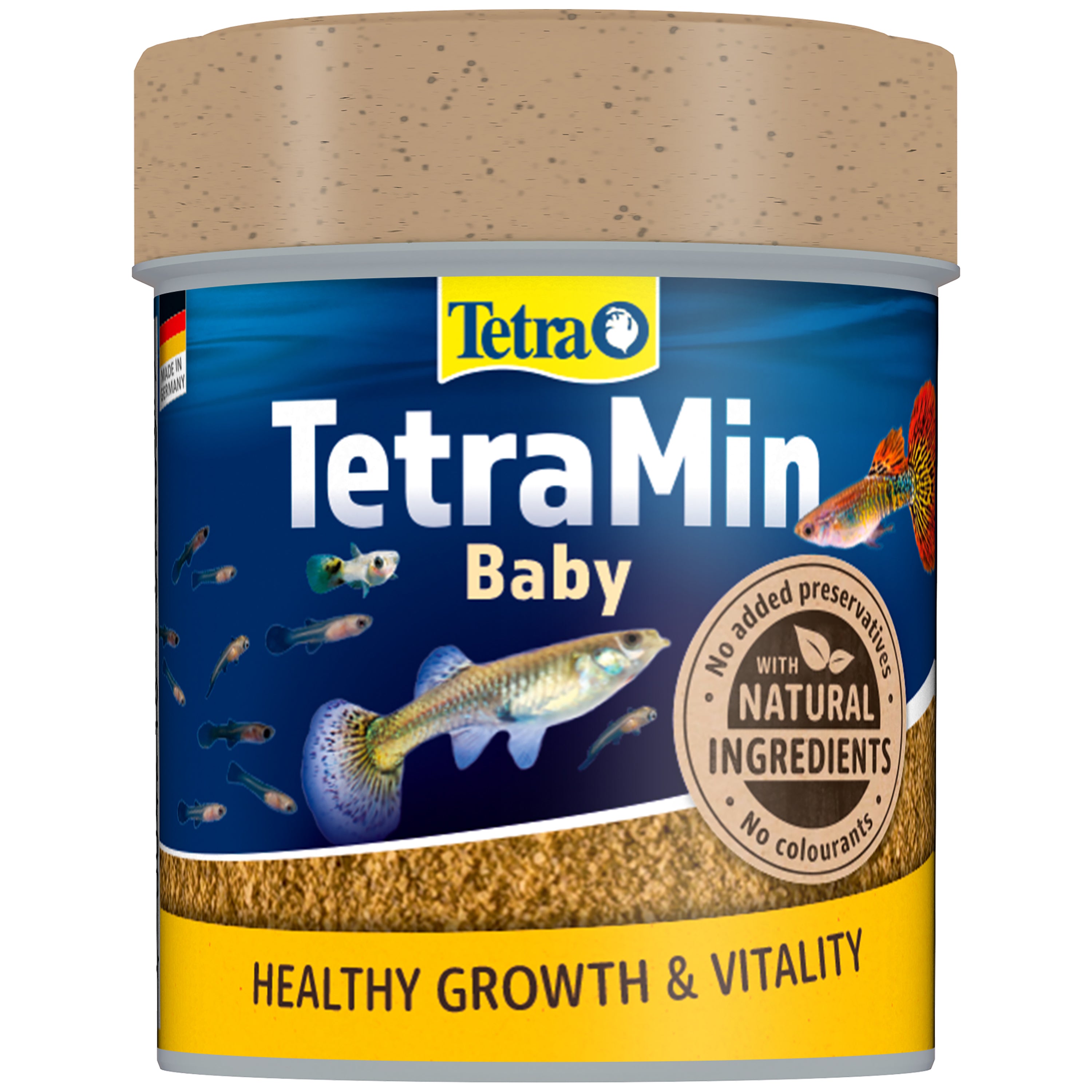 TetraMin Baby - Powder Fish Food For Tropical Herbivore Fish 66ml / 30 ...