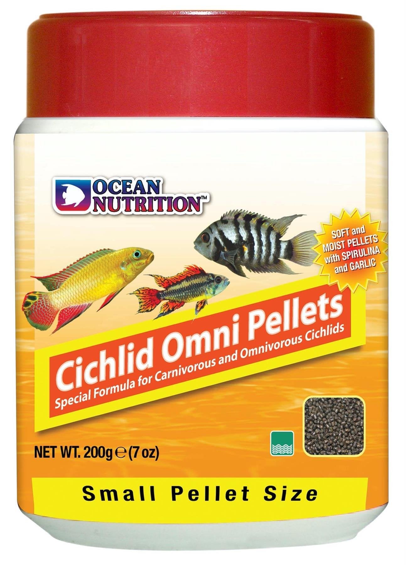 Ocean Nutrition Cichlid Omni Freshwater Pellet Small 200g (1009182 ...